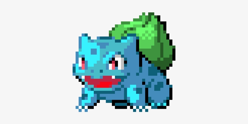 Download Pokemon Bulbasaur - Pokemon Bulbasaur Pixel Art | Transparent ...