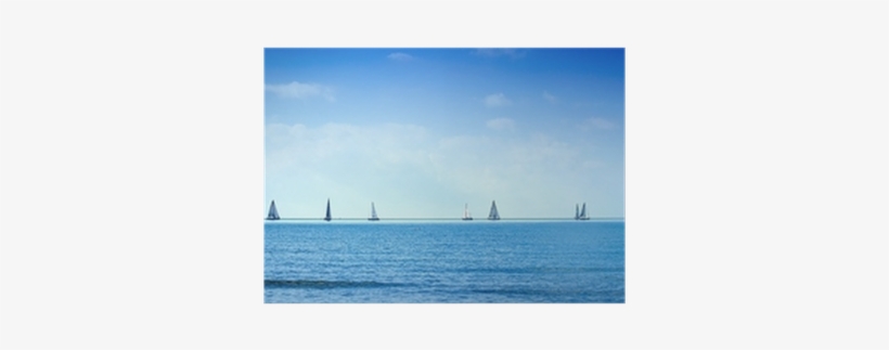 Sailing Boat Yacht Regatta Race On Sea Or Ocean Water - Sea PNG Image ...