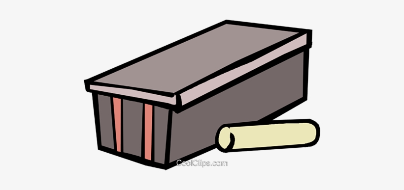 Piece Of Chalk And An Eraser Royalty Free Vector Clip - Chalk And ...