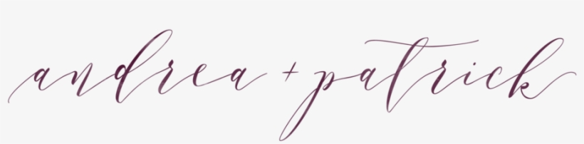 Andrea And Patrick - Calligraphy PNG Image | Transparent PNG Free ...