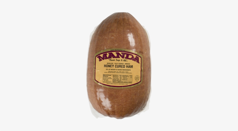 Ham - Manda Fine Meats Honey Small Ham, Deli Sliced 1lb. PNG Image ...