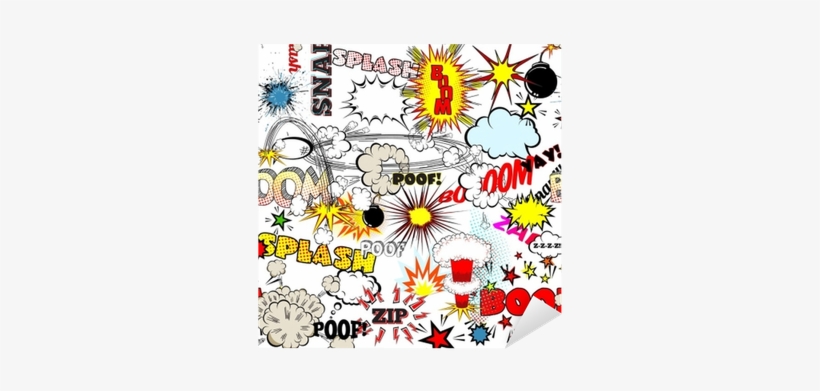 Download Seamless Comic Book Explosion, Bombs And Blast Set - Mein Eigener Comic [book ...