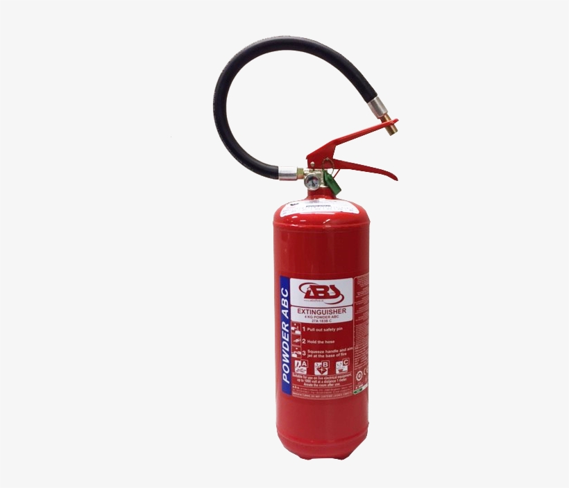 Fire Extinguisher, 4 Kg, Abc Powder, Stored Pressure, - Abs Fire PNG ...