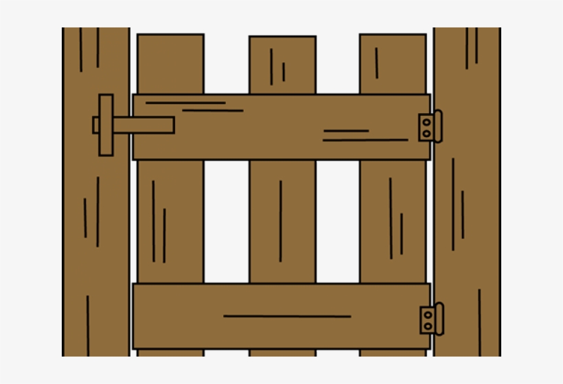 Download Gate Clipart Cartoon - Wood | Transparent PNG Download | SeekPNG