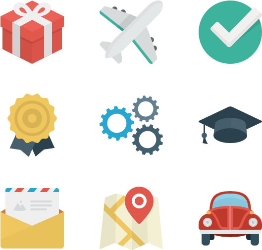 Download Basic Flat Icons - Flat Design Icon Png | Transparent PNG ...