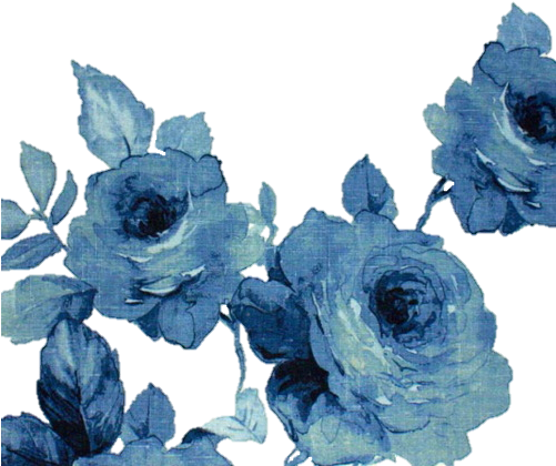 Flowers Tumblr Blue - Blue Flower Pattern (500x470), Png Download