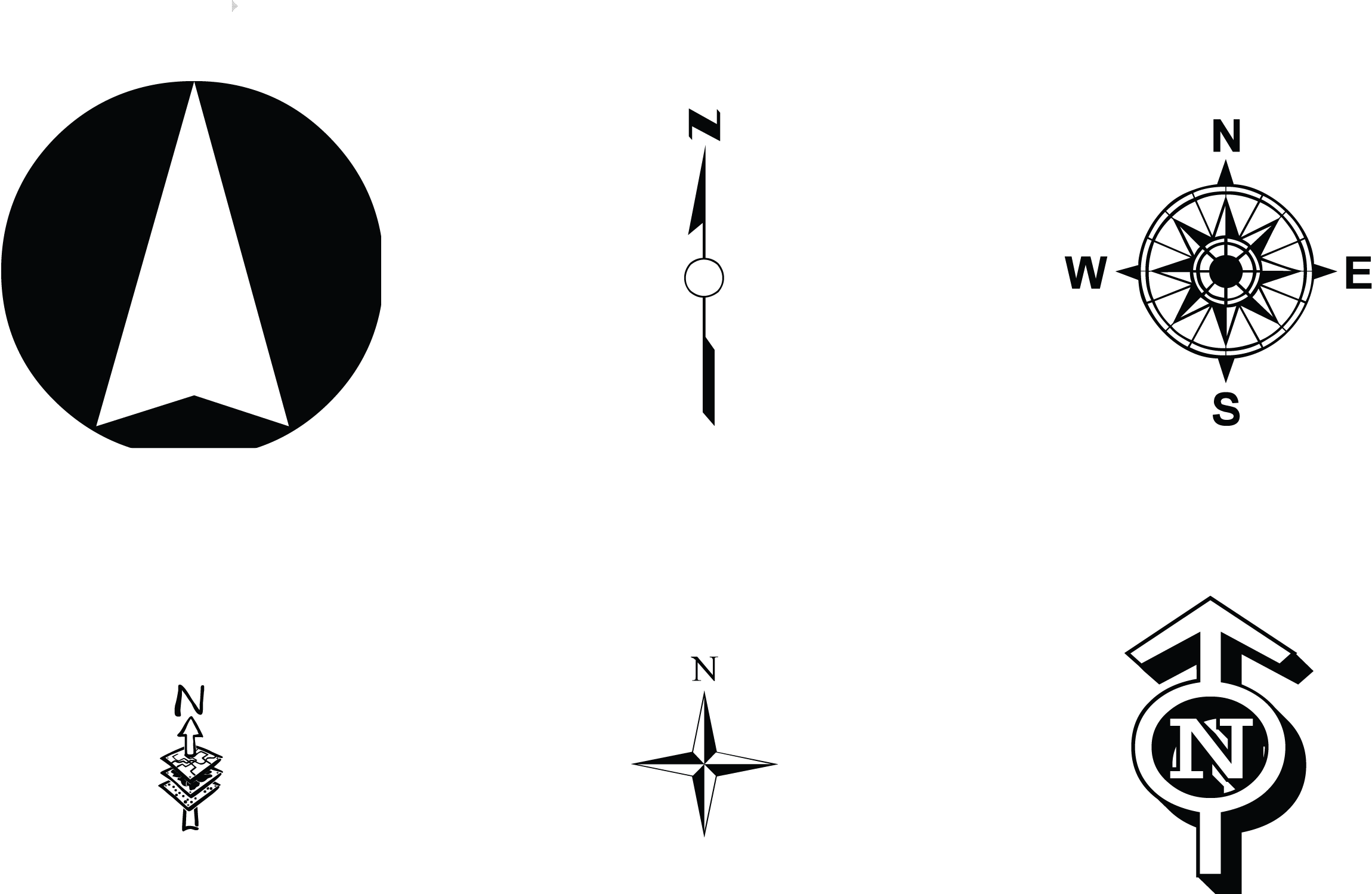 North Arrow Transparent Symbol Clipart Clip Vector Map Compass ...