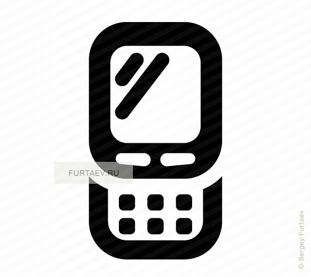 Slide Phone Icon (620x553), Png Download