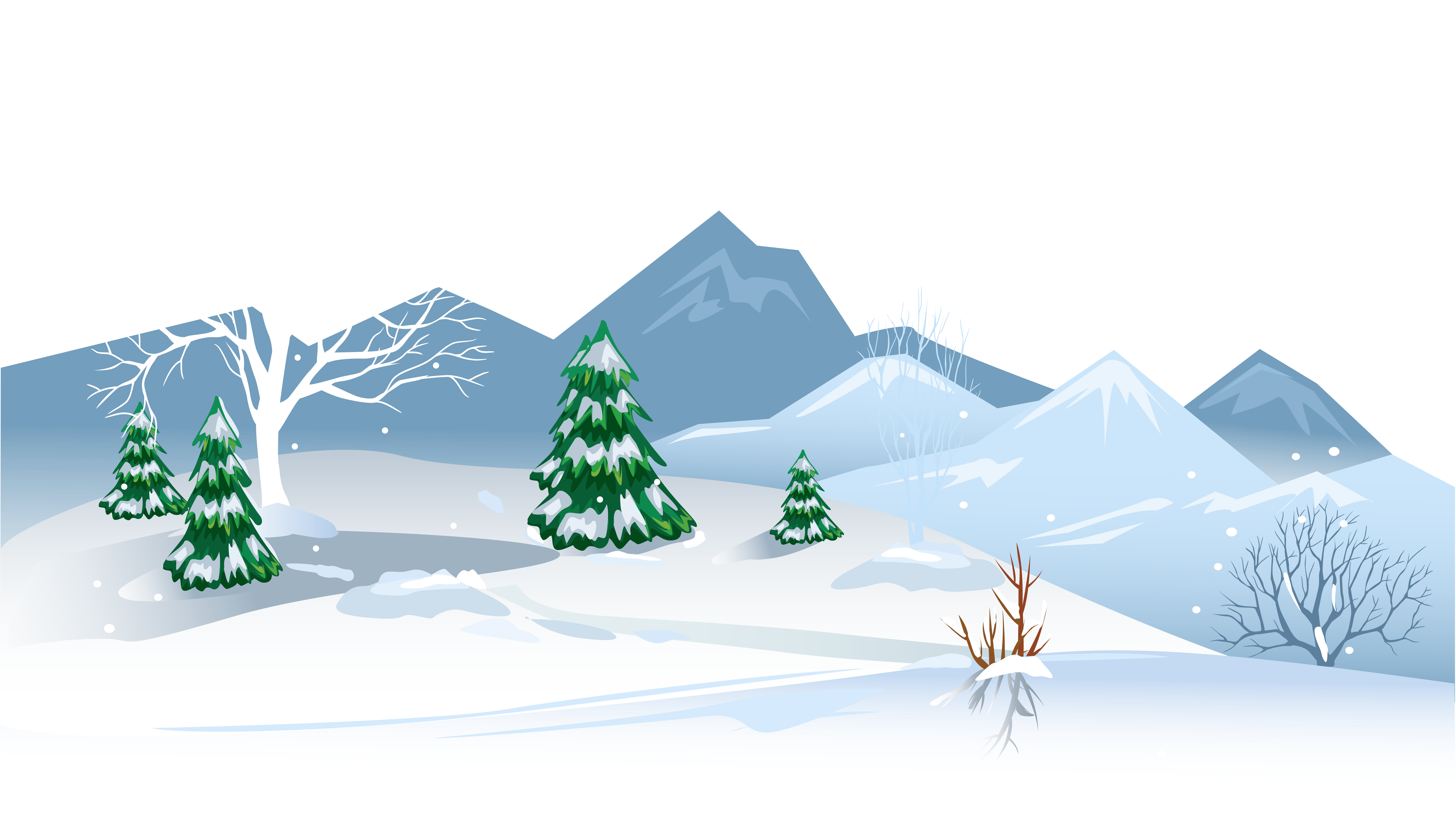 Winter - Snow Clipart Png (8333x4786), Png Download