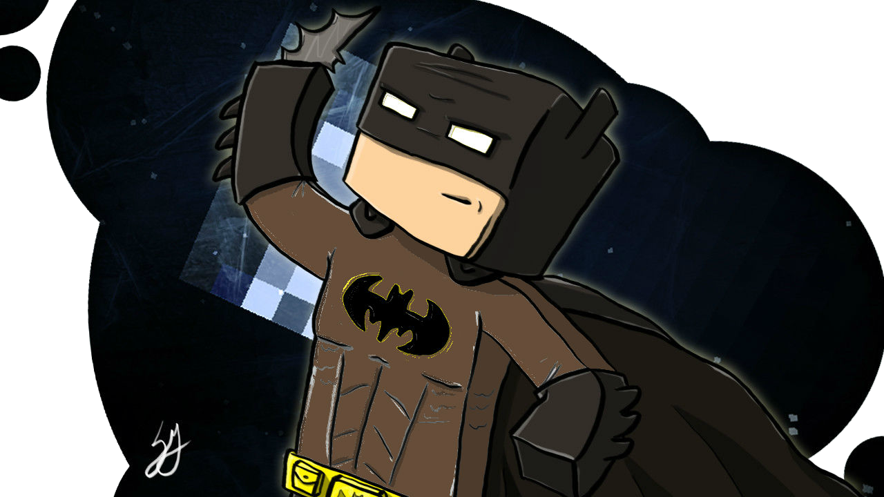 Batman - Batman Minecraft (1280x720), Png Download