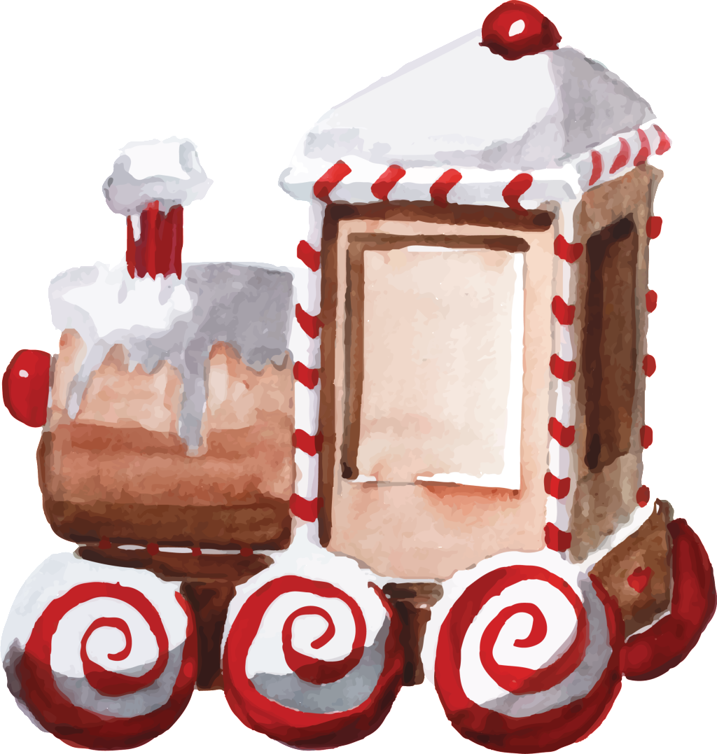 Christmas Train Png Transparent - Train (1024x1077), Png Download