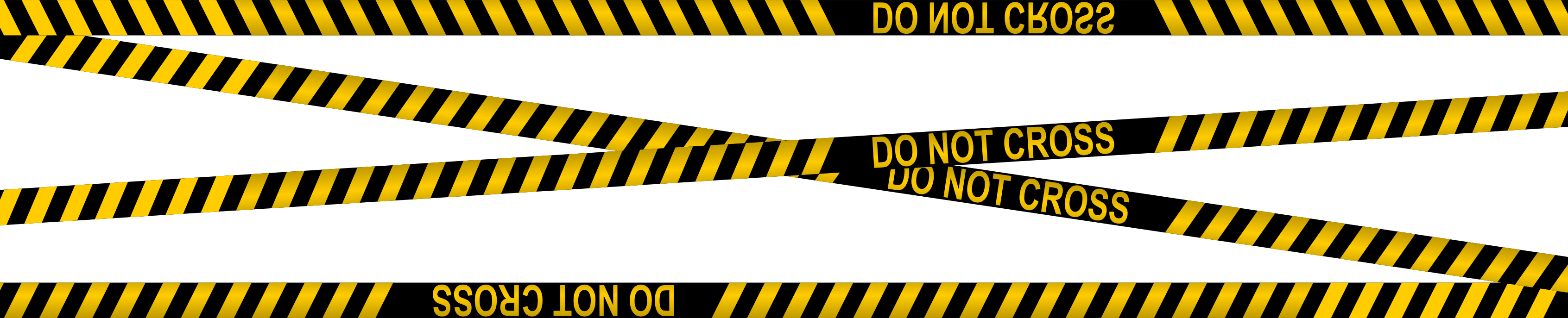 Free Download - Do Not Cross (3384x687), Png Download
