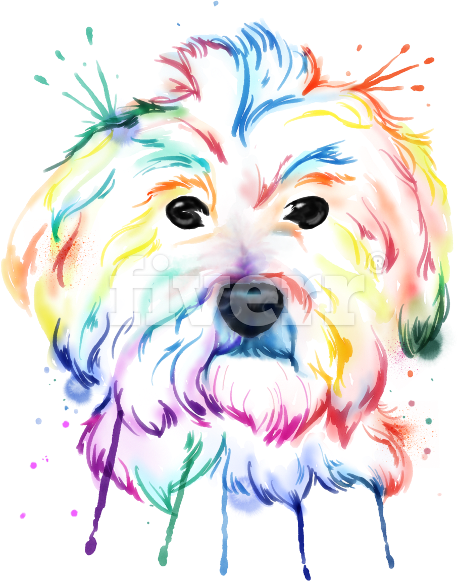Draw A Portrait Of Your Pet Or Other Animal In Watercolor - Schnoodle ...