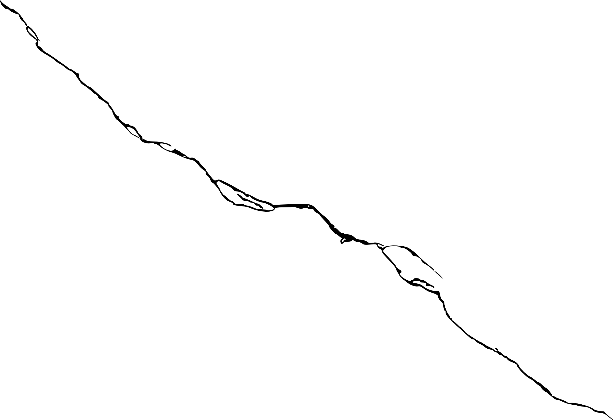 Png File Size - Crack Transparent (1024x702), Png Download