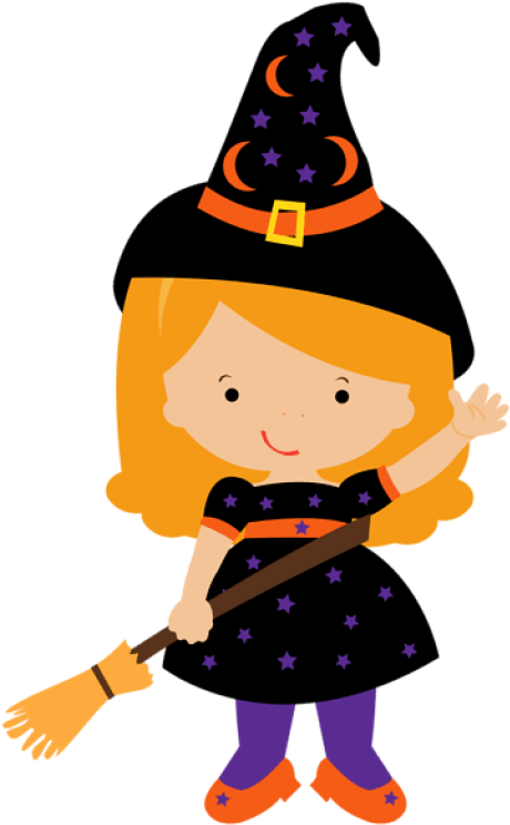 Little Witch Clipart (375x600), Png Download