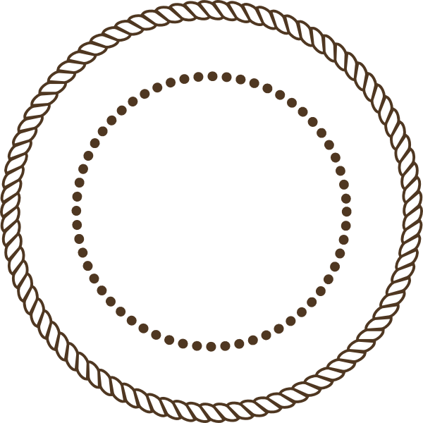 How To Set Use Brown Rope Circle Stamp Svg Vector (600x600), Png Download
