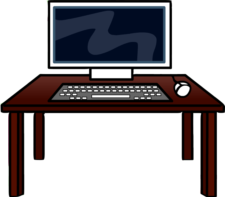 Desk Png Image - Computer Desk Png (780x681), Png Download