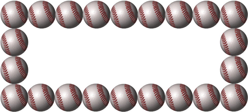 Baseball Border Clipart - Baseball Picture Frame Png (992x461), Png ...