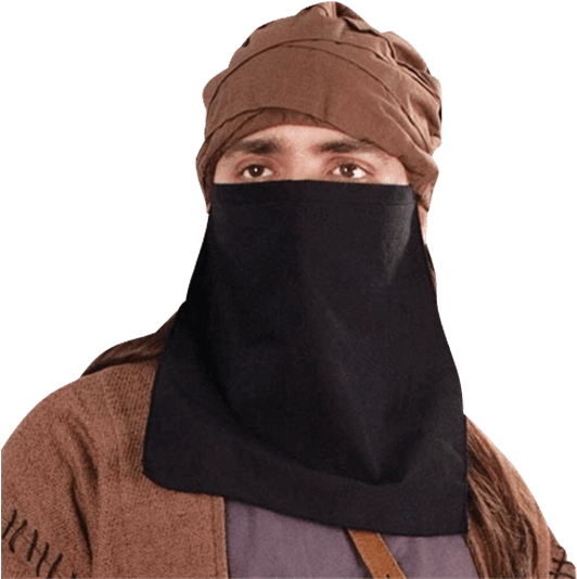Wheel Of Time Aiel Shoufa Turban And Veil - Medieval Desert Turban ...