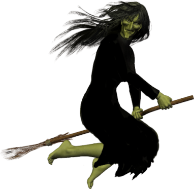 Witch Png (382x373), Png Download