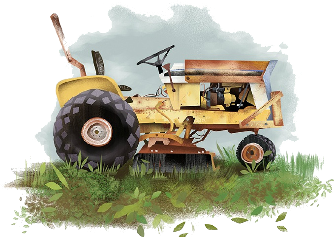 Tractor International Harvester Paper - Tractor (690x518), Png Download