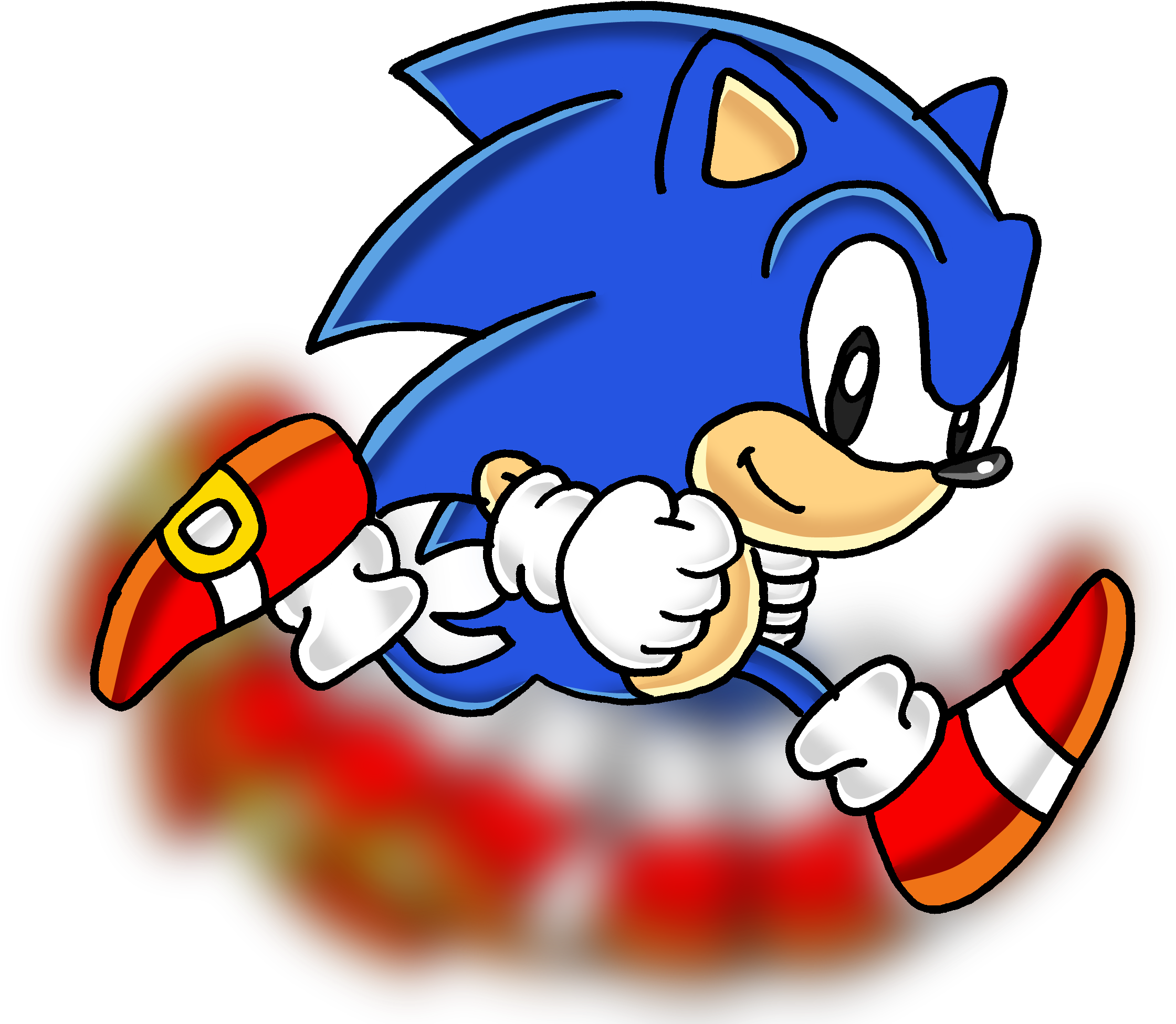 Download Classic Sonic - Running - Classic Sonic Running Fast ...