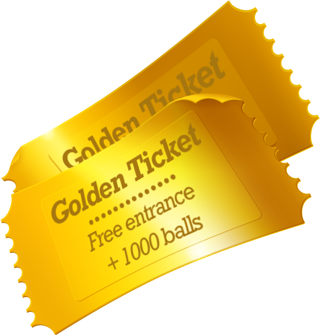 Download The Golden Ticket - Paper Product | Transparent PNG Download ...