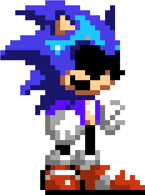 Sonic Sprite - Sprite With Transparent Background (697x731), Png Download