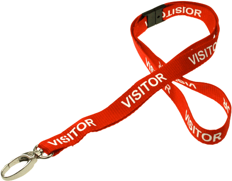 Lanyards Visitor Registration Lanyard - Lanyard Png (481x413), Png Download