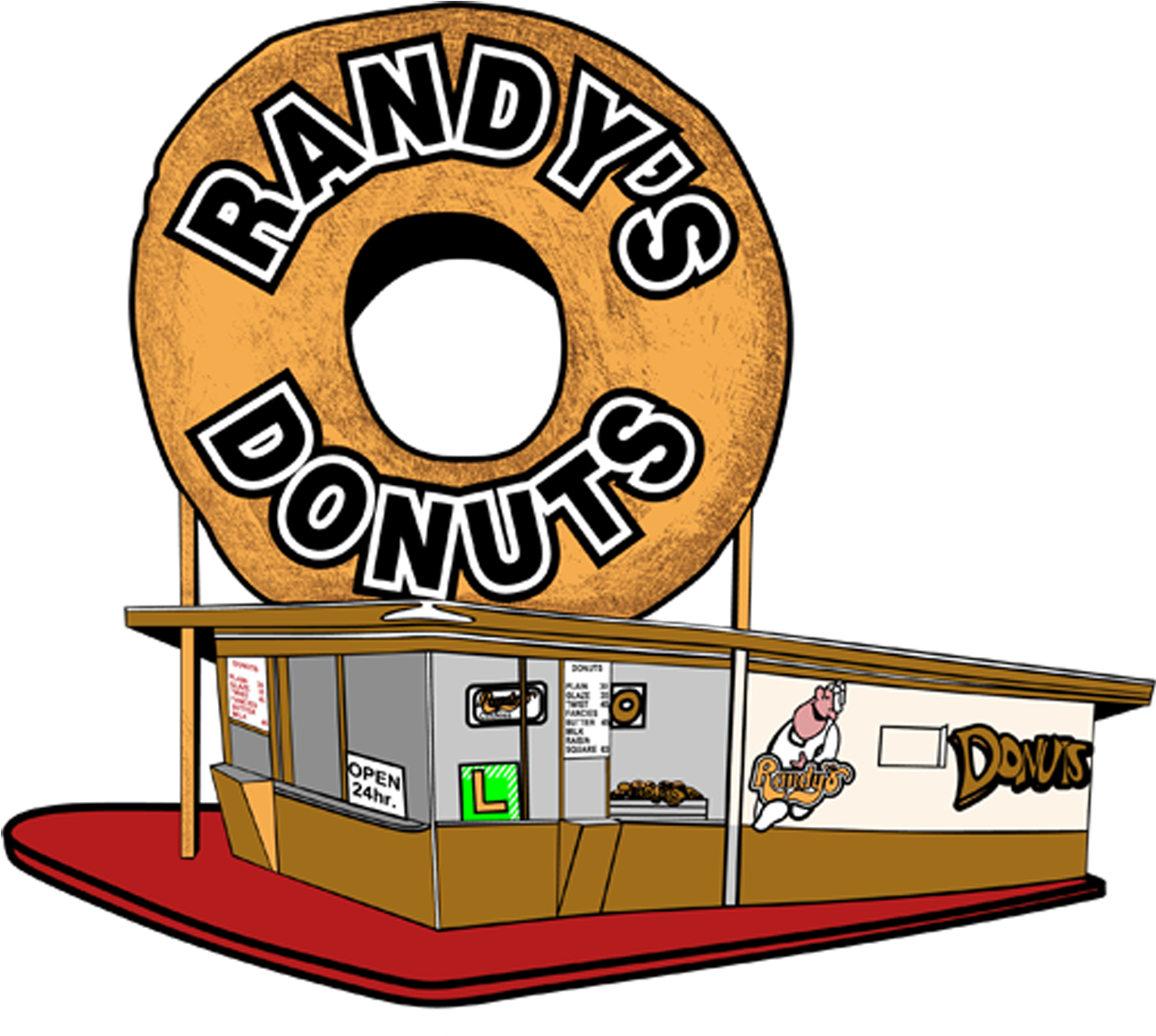 Randy's Donuts Logo (1500x1500), Png Download
