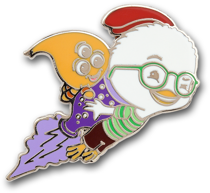 Chicken Little Pin (734x673), Png Download