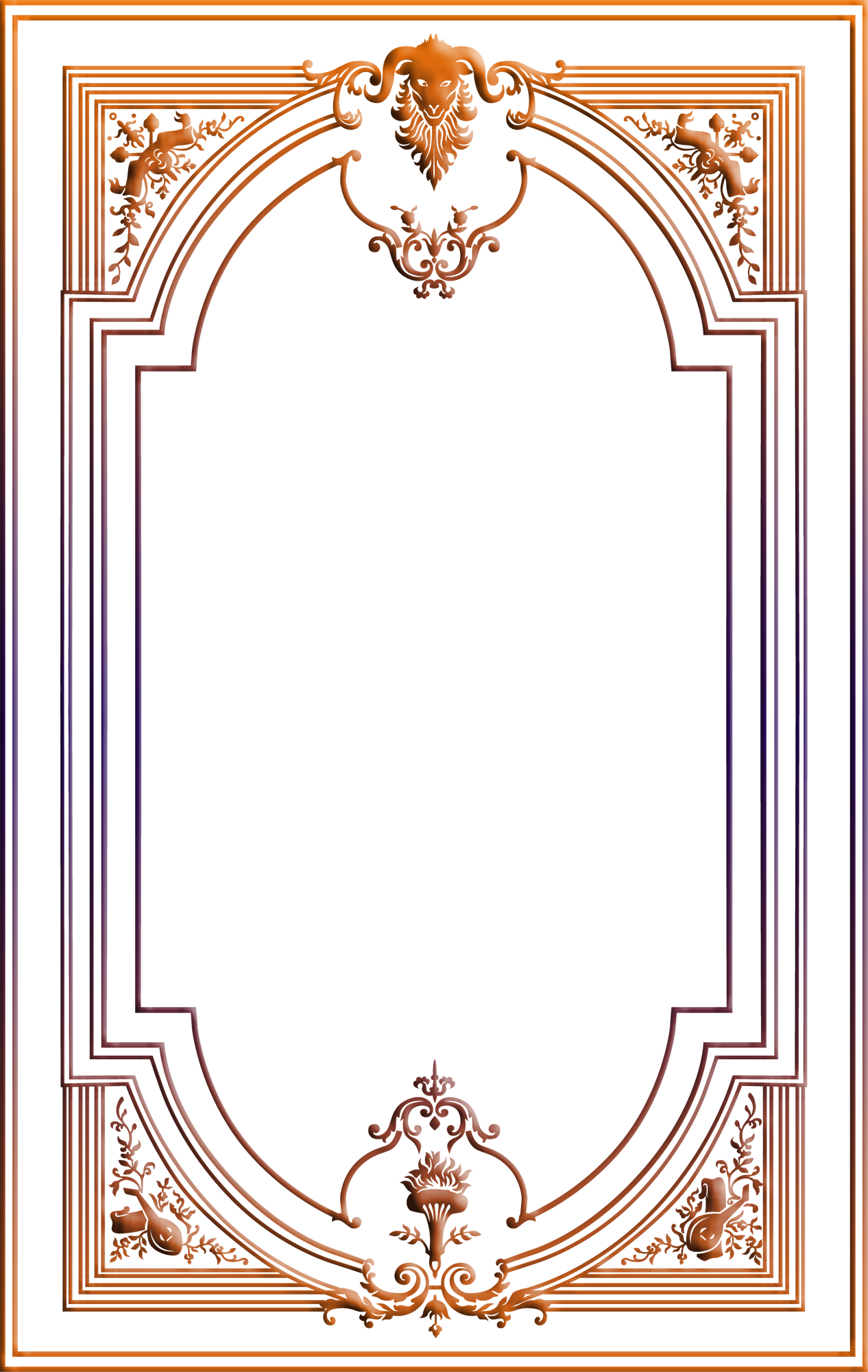 Retro Retangular Frame - Illustration (1266x2000), Png Download