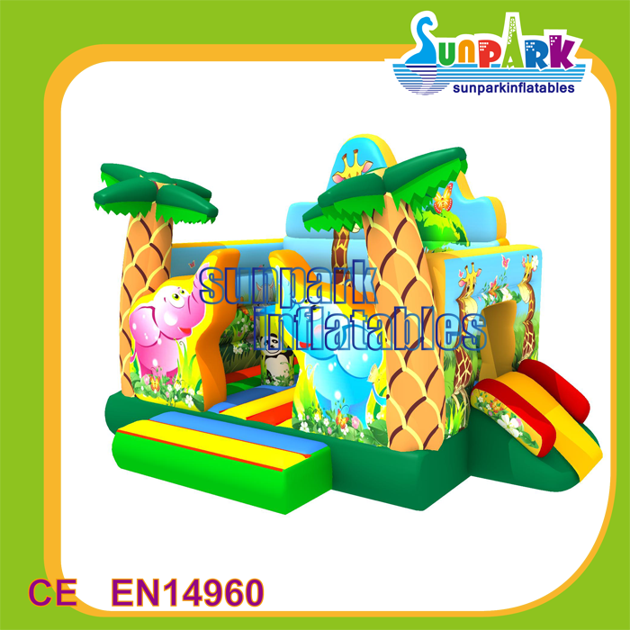 Inflatable Zoo Animals Jumping Bouncer Kids Jumping - Cilindro ...
