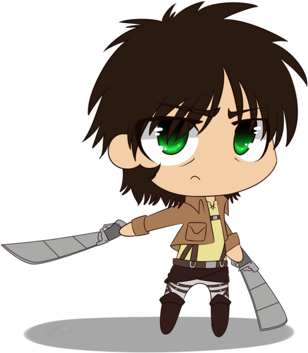 Eren Jaeger Chibi Transparent