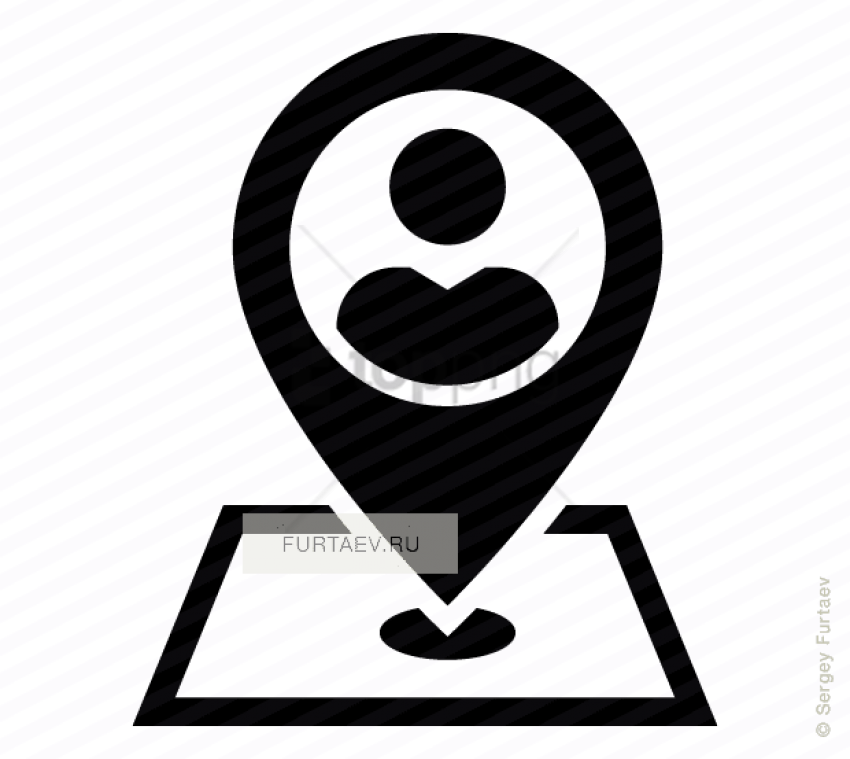 Free Png Vector Icon Of Person On Map Marker - Person Map Icon Png ...