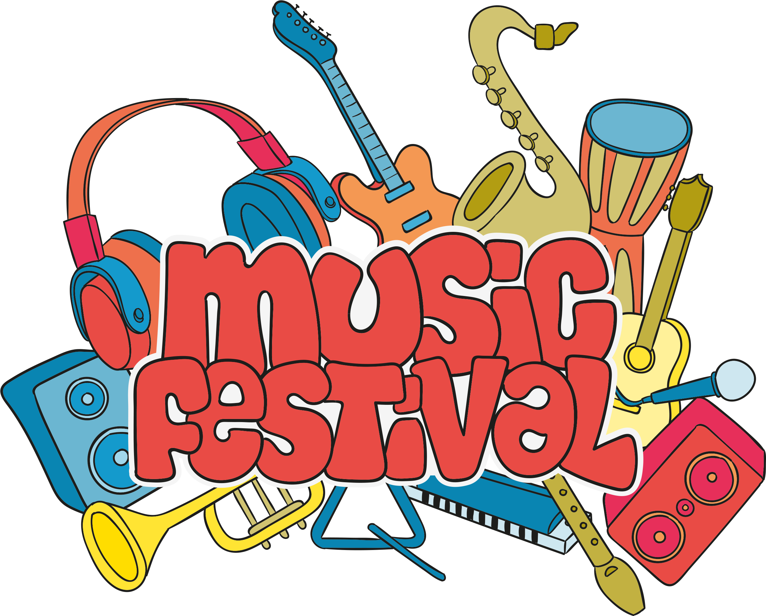 Festival Clip Art - Music Festival Vector Png (2480x3508), Png Download