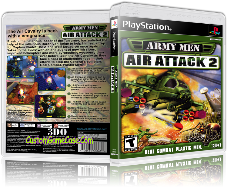 Army Men Air 2 Sony Playstation 1 Psx Ps1 Empty Custom - Army Men Air ...