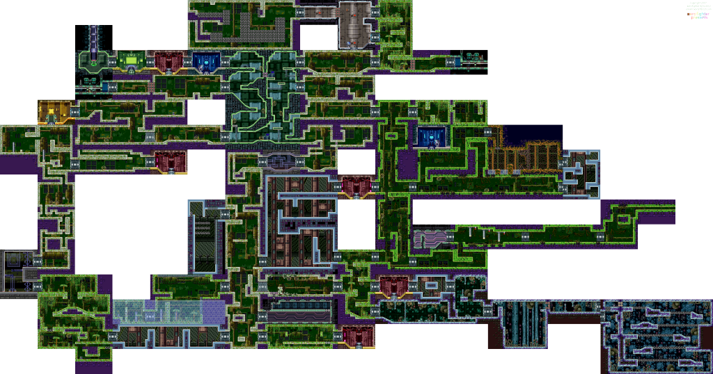 Photo Metroidfusion-sector2tro - Metroid Fusion Tro Map (1024x538), Png ...