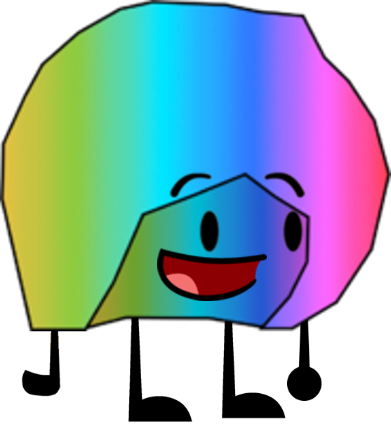 Clown Wig-0 - Bfdi Clown Wig (557x604), Png Download