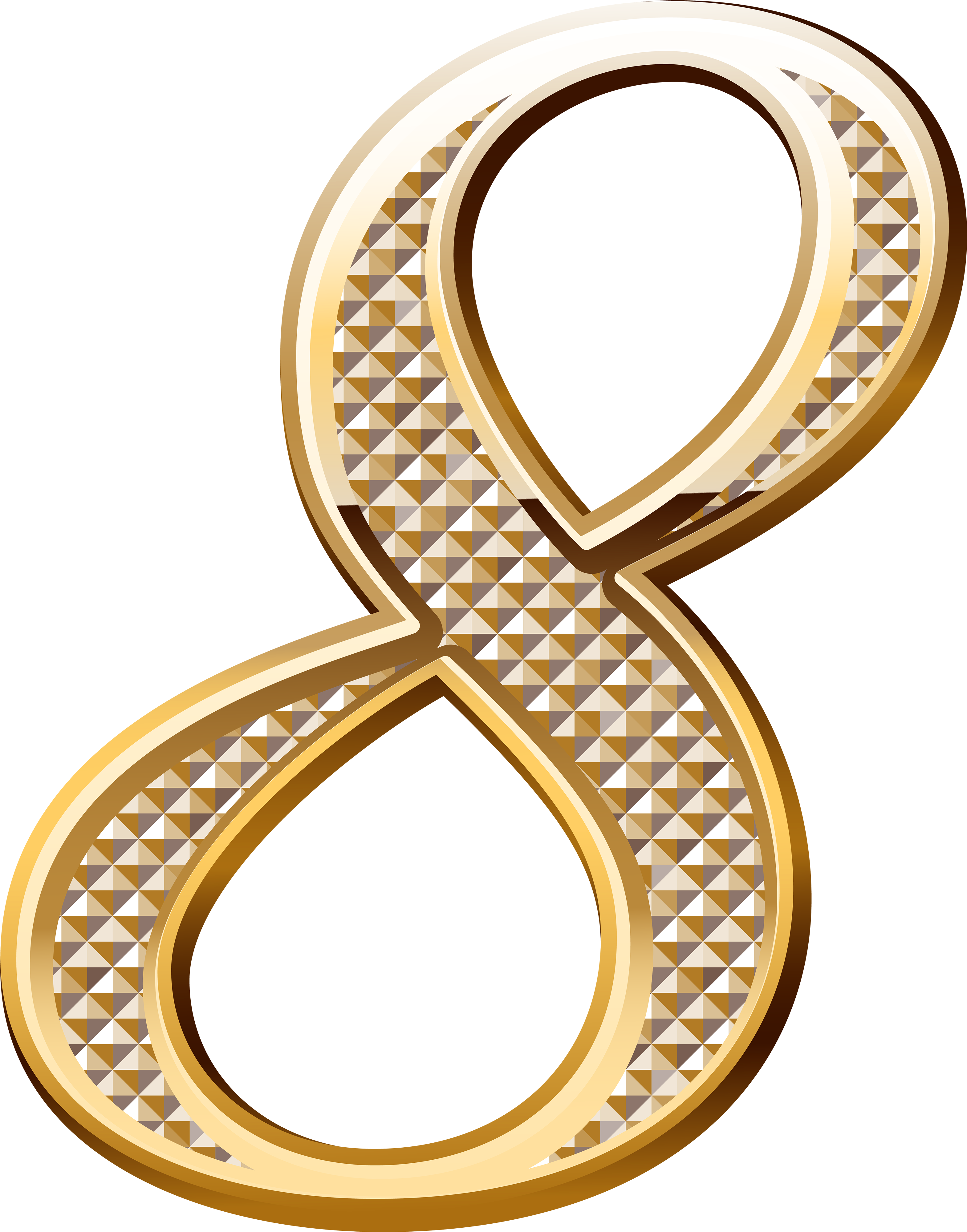 Gold Deco Number (3202x4080), Png Download
