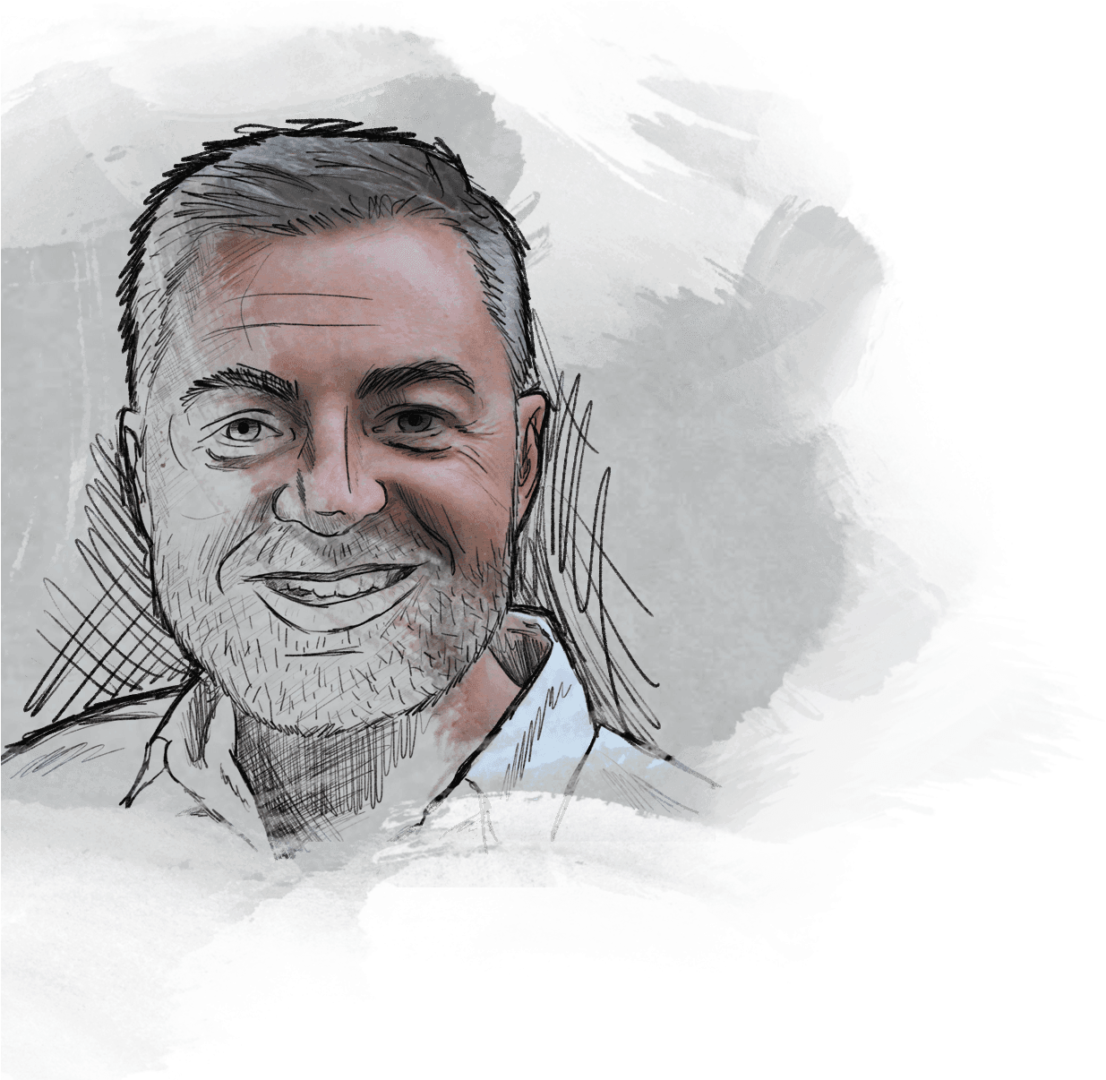 Drew Drawing Uncle - Sketch (1920x1208), Png Download