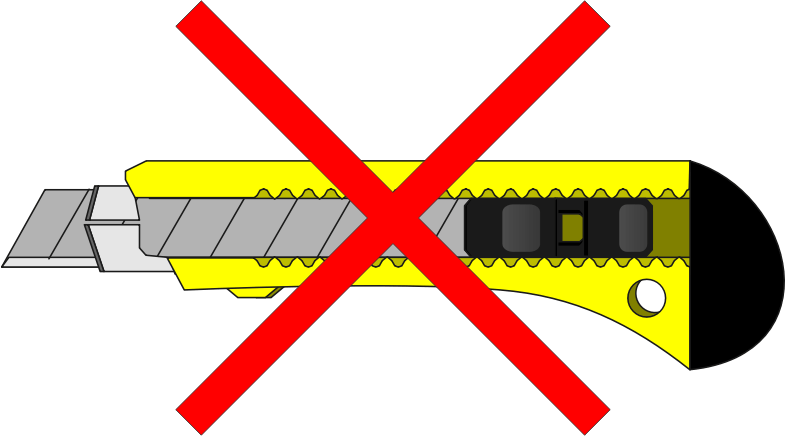 Box Cutter Clip Art (785x436), Png Download