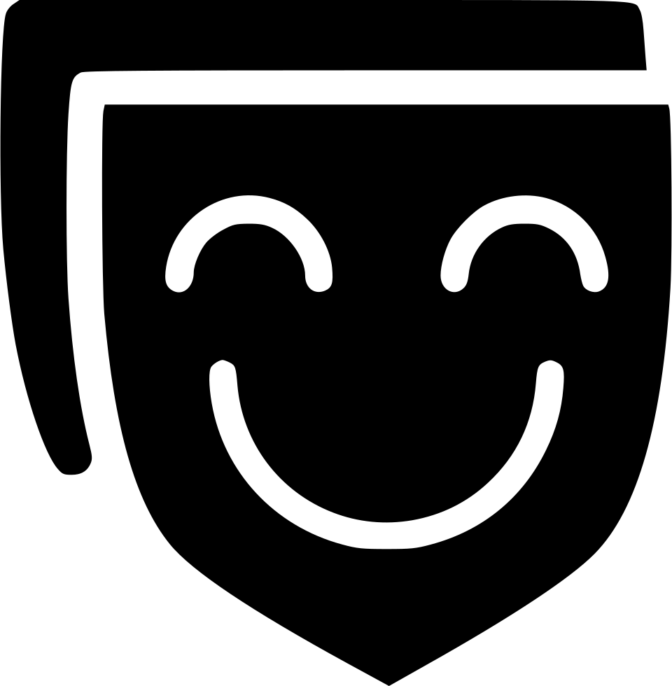 Smiling Theatre Masks - Smiley (960x980), Png Download