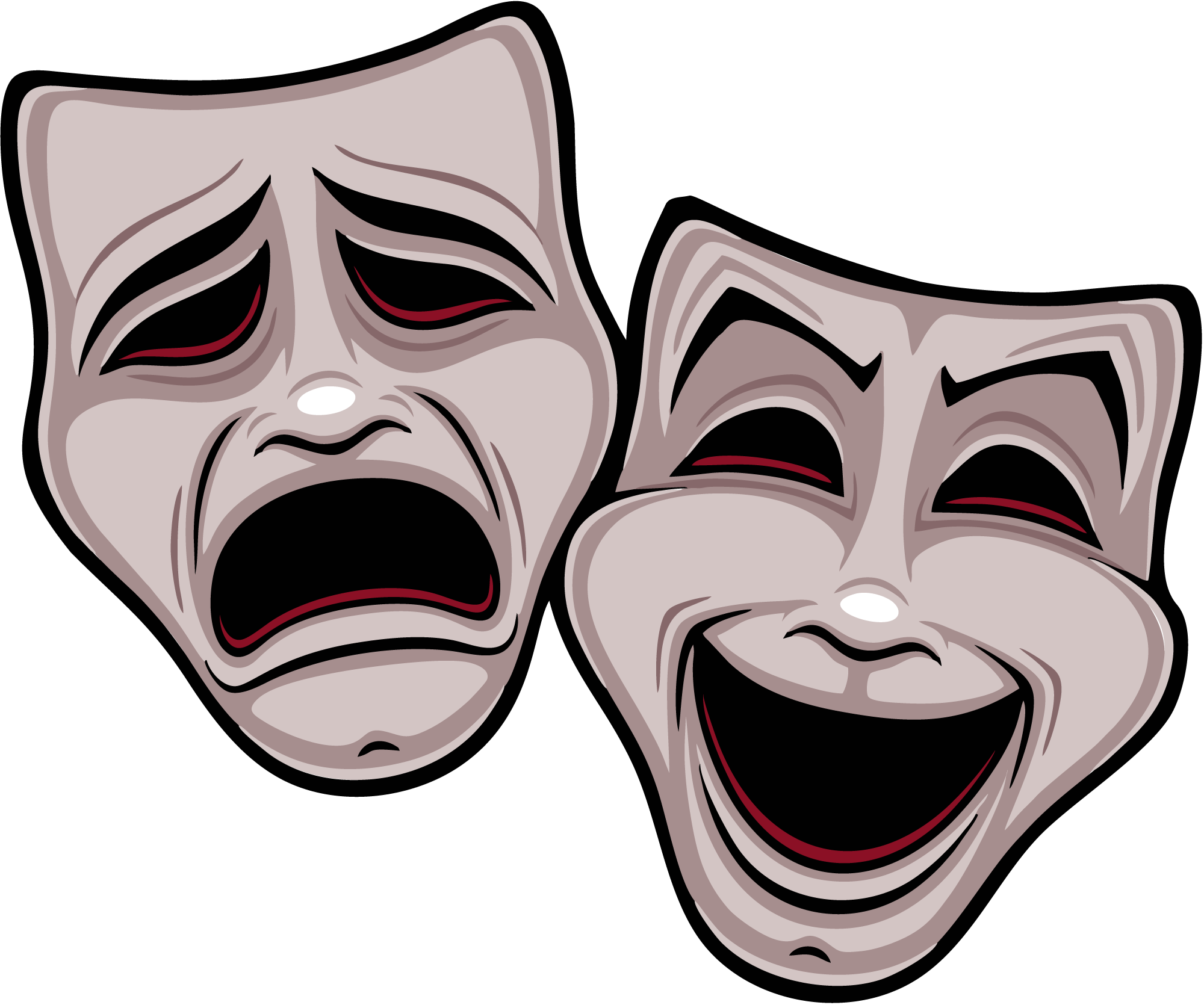 Download Theater Masks In Png Format - Acting Mask (2000x1670), Png ...