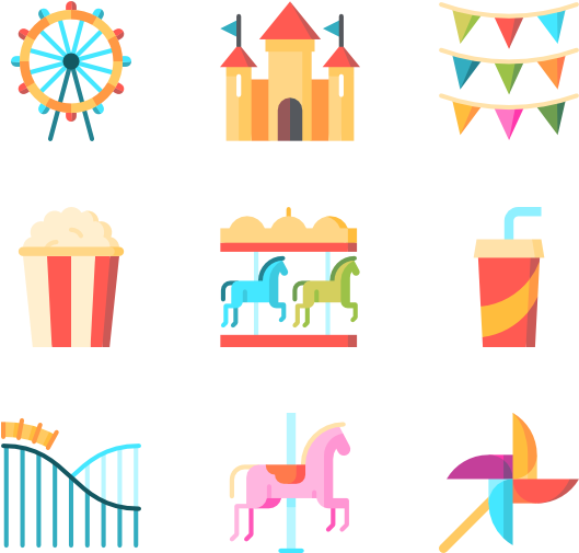 Vector Elements Fun - Fun Fair Vector Png (600x564), Png Download