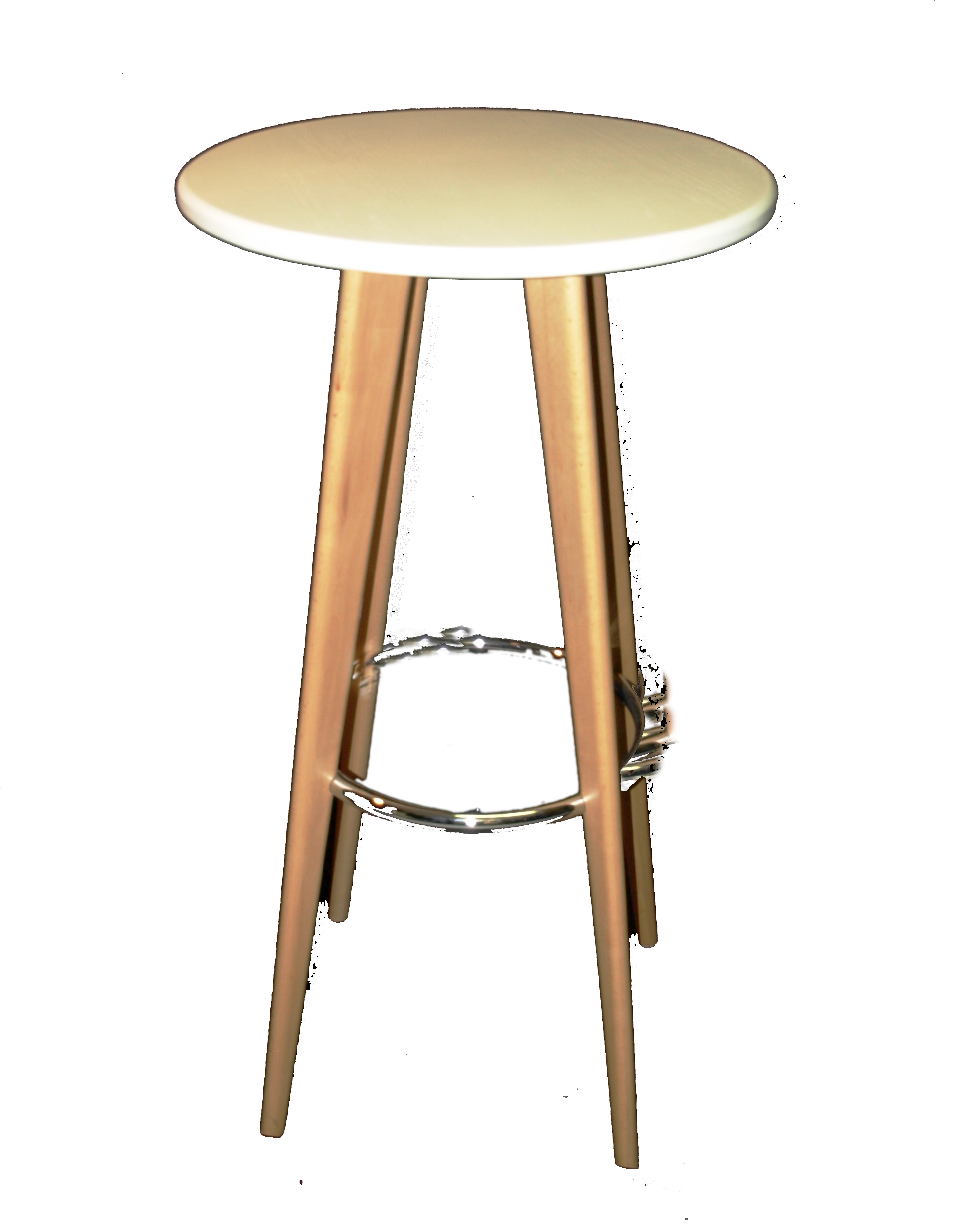 White Wooden High Table - Bar Stool (2107x2855), Png Download