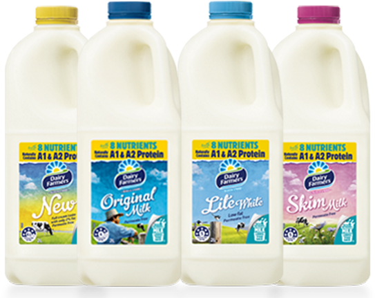 Dairy Farmers Milk Australia (543x437), Png Download