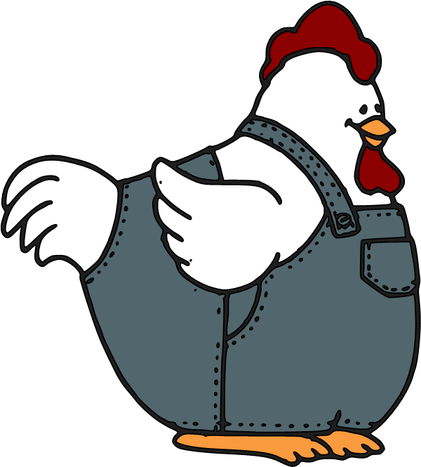 Big Fat Rooster - Fat Rooster Clip Art (622x687), Png Download