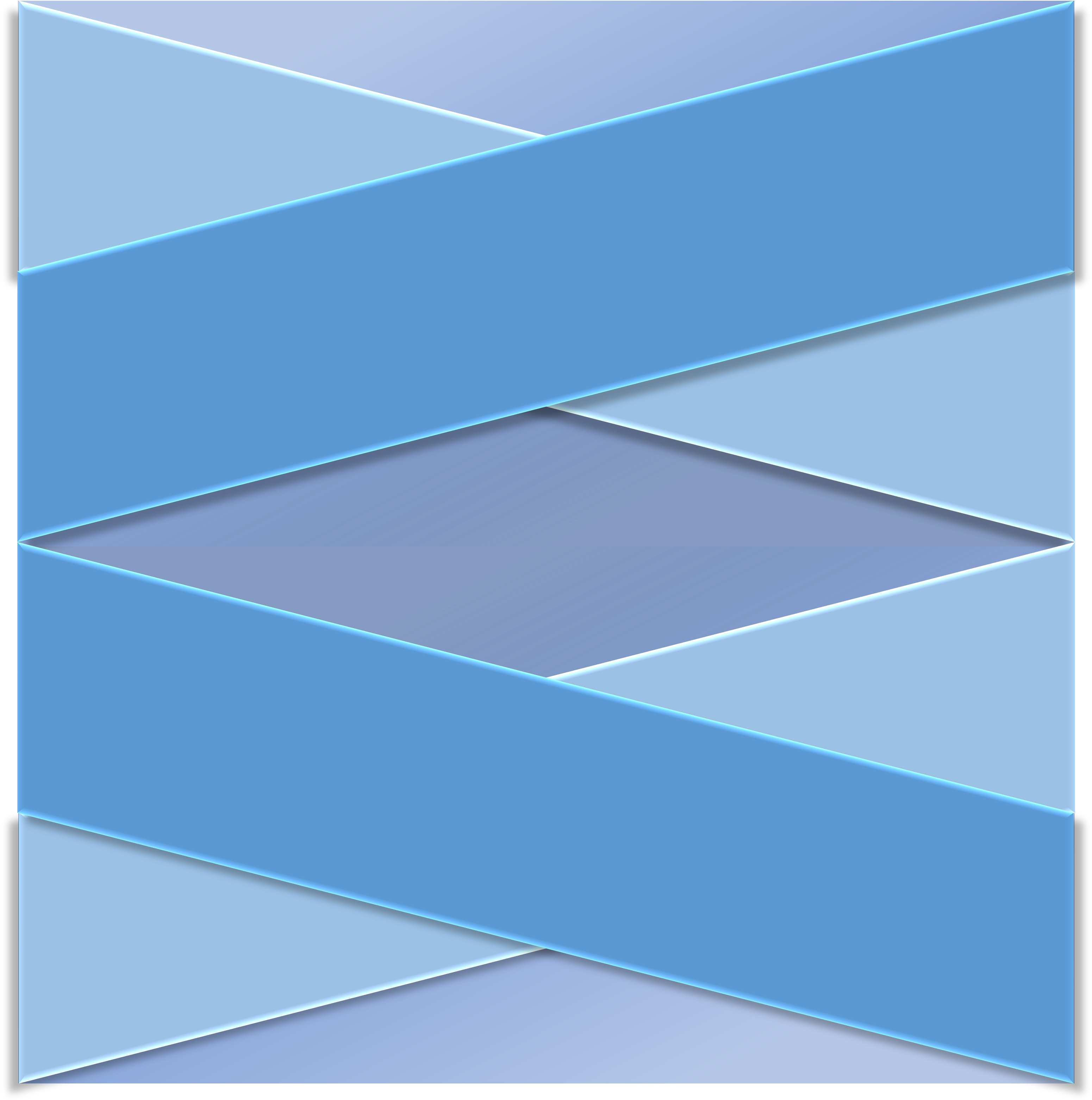 Blue Shades 3d Layers Diagonal 1016697 - Colorfulness (3118x3142), Png ...