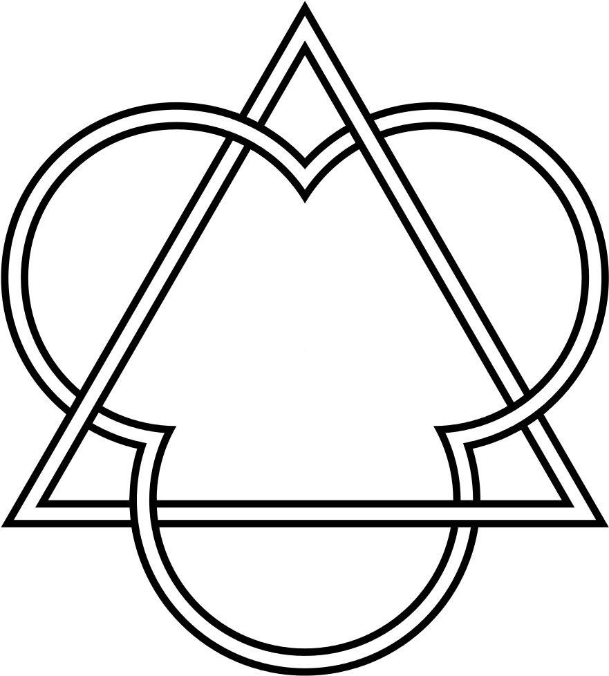 Trefoil Architectural Equilateral Triangle Interlaced - สัญลักษณ์ พระ ...